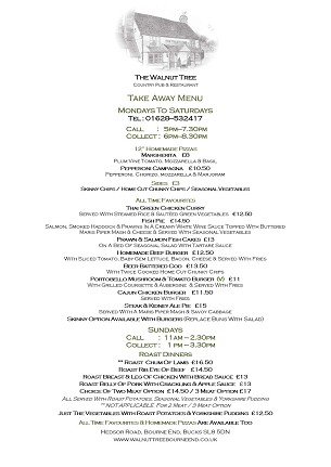 The Walnut Tree, Bourne End : Welcoming country pub & restaurant